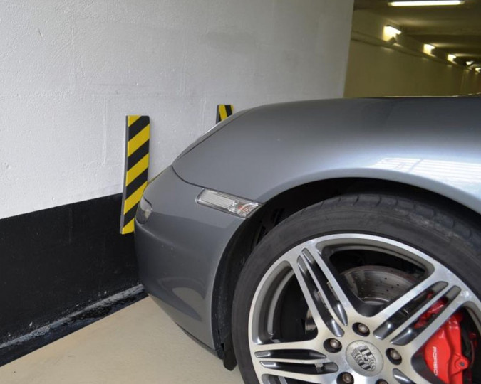 Cale de mur droite - jaune et noir